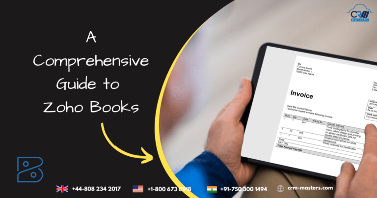 A Comprehensive Guide to Zoho Books | CRM Masters